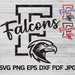 Falcons Svg, Falcon Svg Cut Files Cricut, Falcons Mascot Svg, Falcons ...