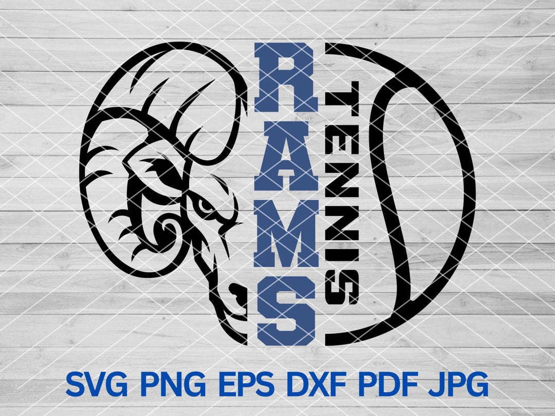 High School Rams Tennis Svg, Rams Svg, Rams Tennis Svg Cut Files Cricut ...