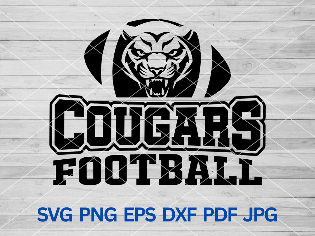 High School Cougars Football Svg, Cougar Svg, Cougars Svg, Cougars ...