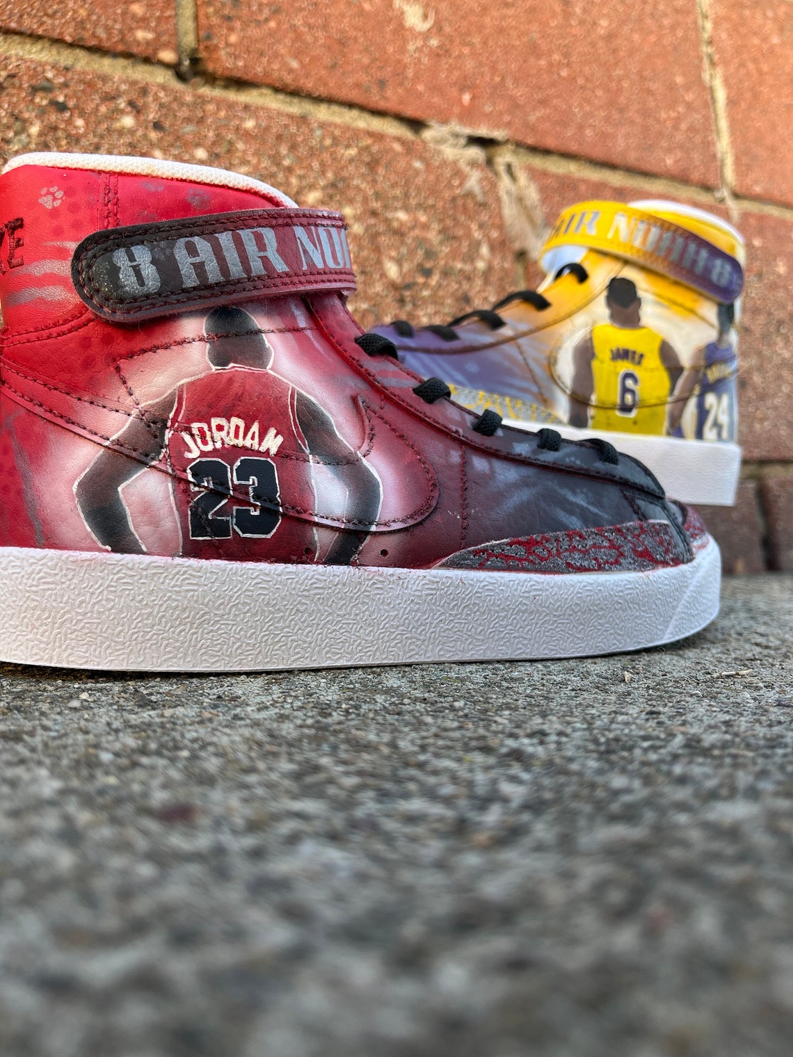 GOATS: Jordan, Kobe, Lebron Custom Nike Shoes - Etsy