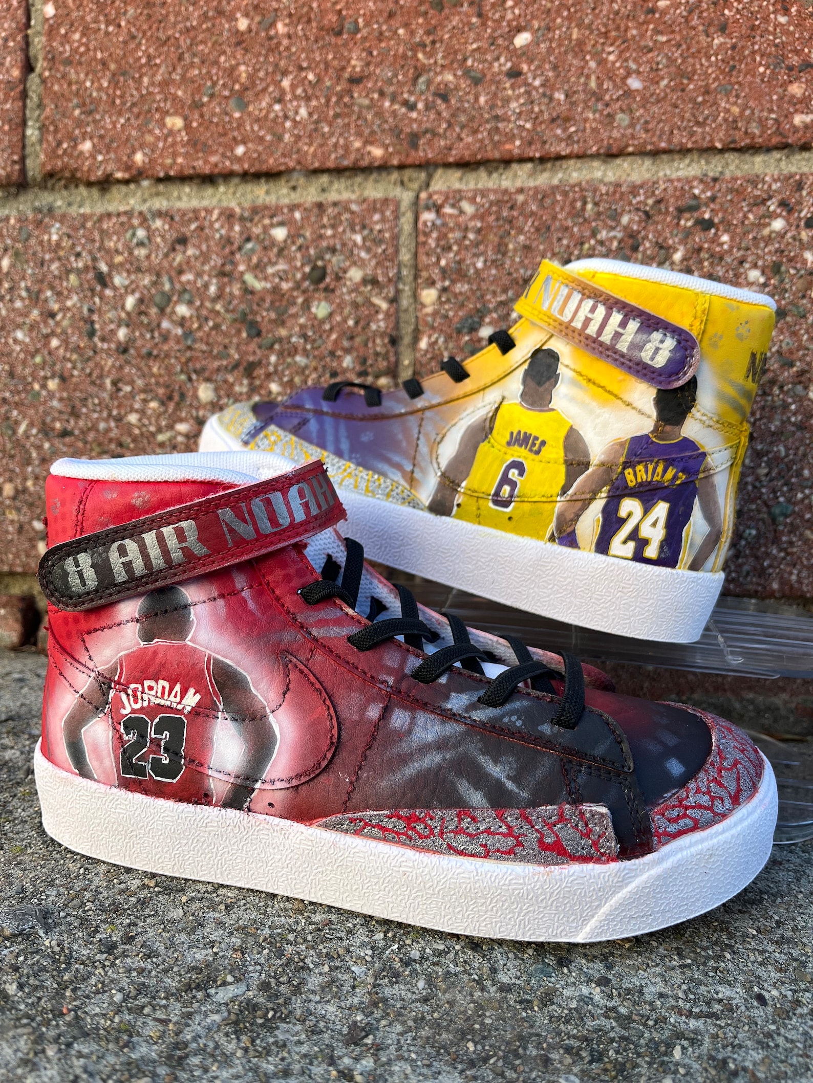 GOATS: Jordan, Kobe, Lebron Custom Nike Shoes - Etsy