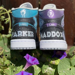 Astrology Galaxy Custom Air Jordan 1s - Etsy