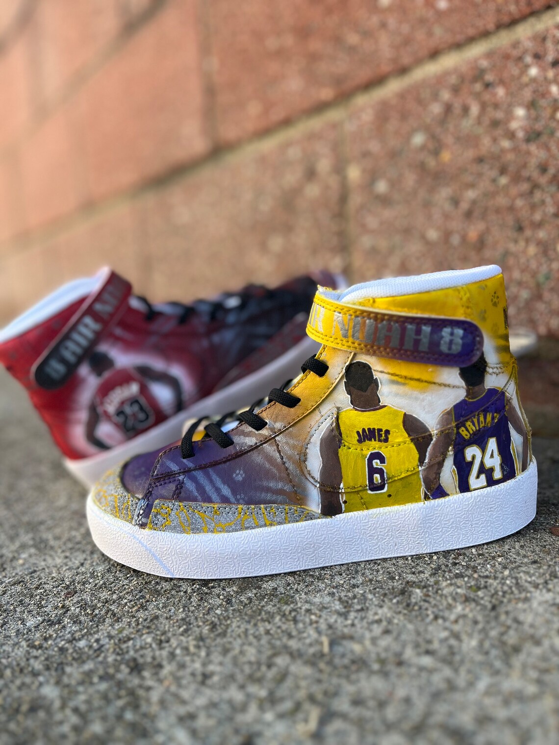 GOATS: Jordan, Kobe, Lebron Custom Nike Shoes - Etsy
