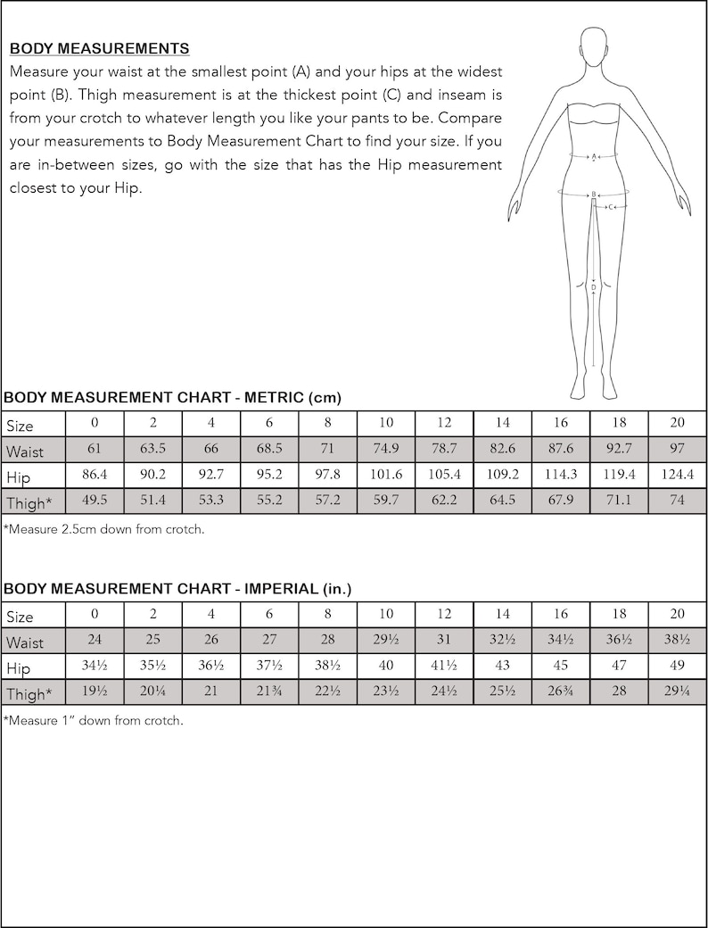 Madrid Trousers PDF Sewing Pattern With Tutorials for Women | Size 0-12 ...