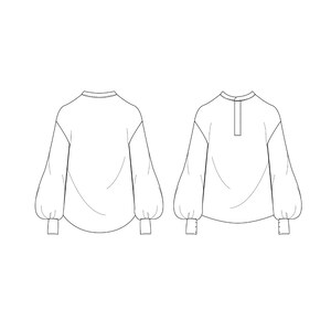 Amalfi Shirt PDF Sewing Patterns With Tutorials for Women | Size 2-12 ...