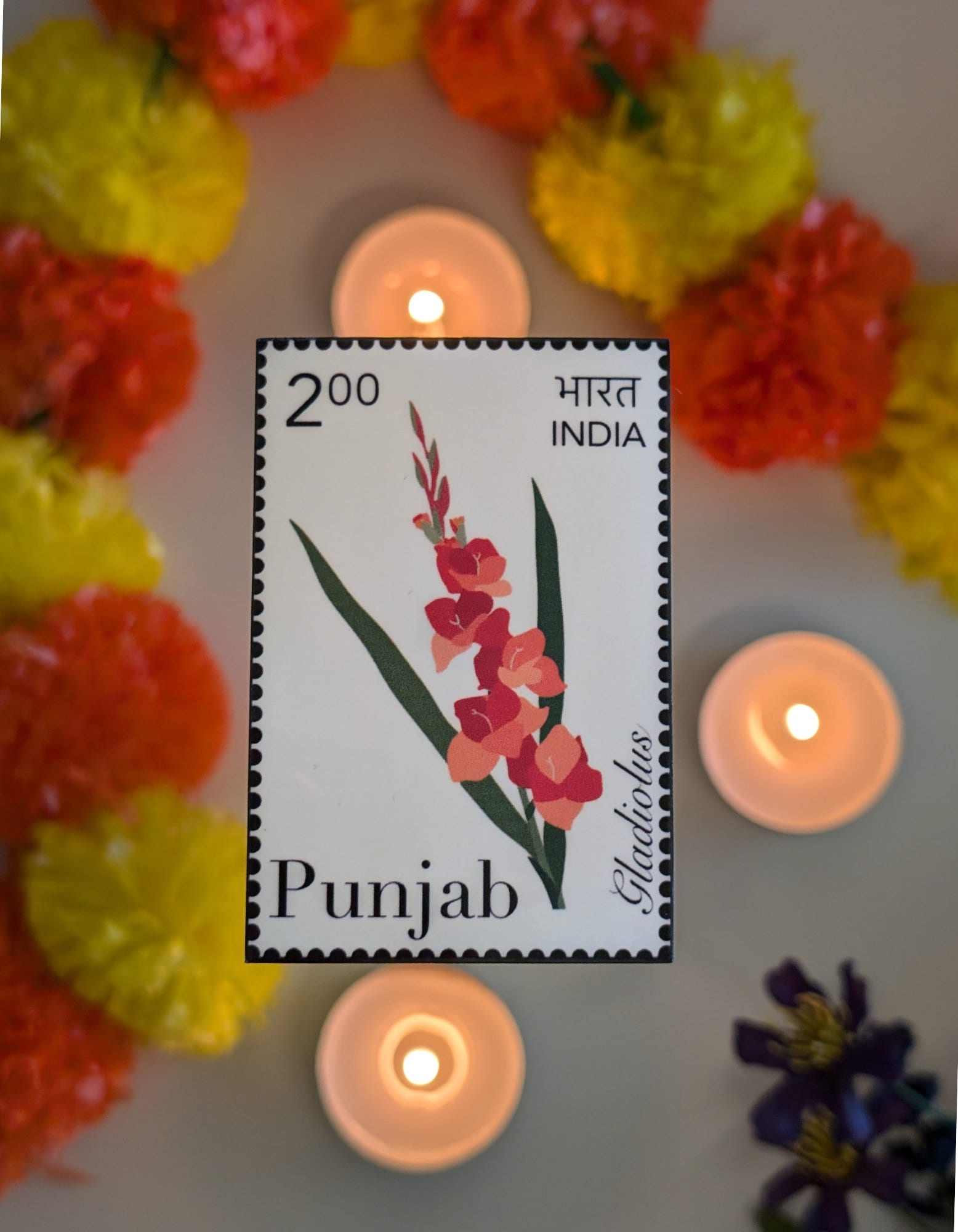 Indian State Flower Stamp Stickers - Etsy