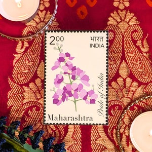Indian State Flower Stamp Stickers - Etsy