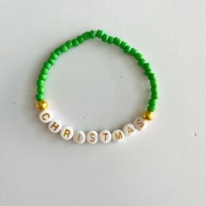 Christmas Bracelets Holiday Bracelets Merry Christmas Stackable ...