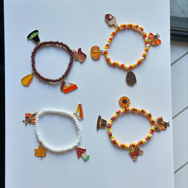 Thanksgiving Charms - Etsy