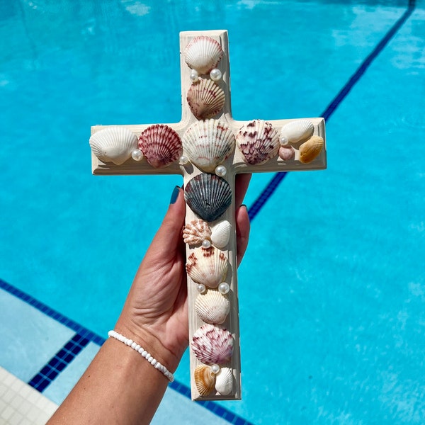 Seashell Cross - Etsy