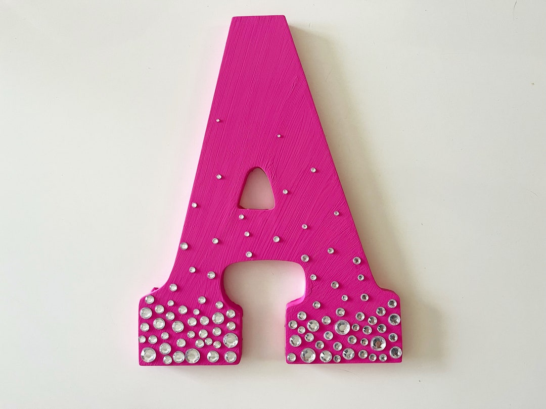Barbie Theme Initial Letter Wall Decor Monogram - Etsy