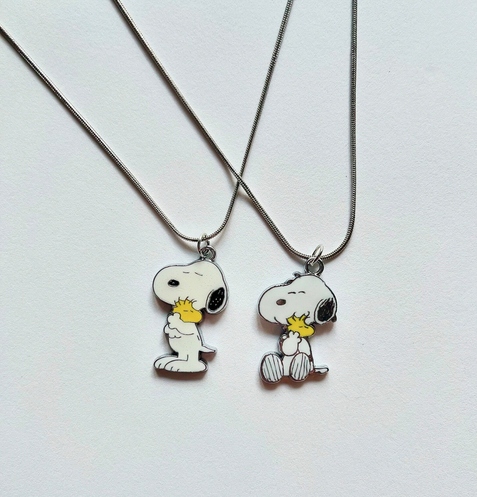 Cartoon Necklace Necklace With Snoopy Charm and Woodstock Necklace of ...