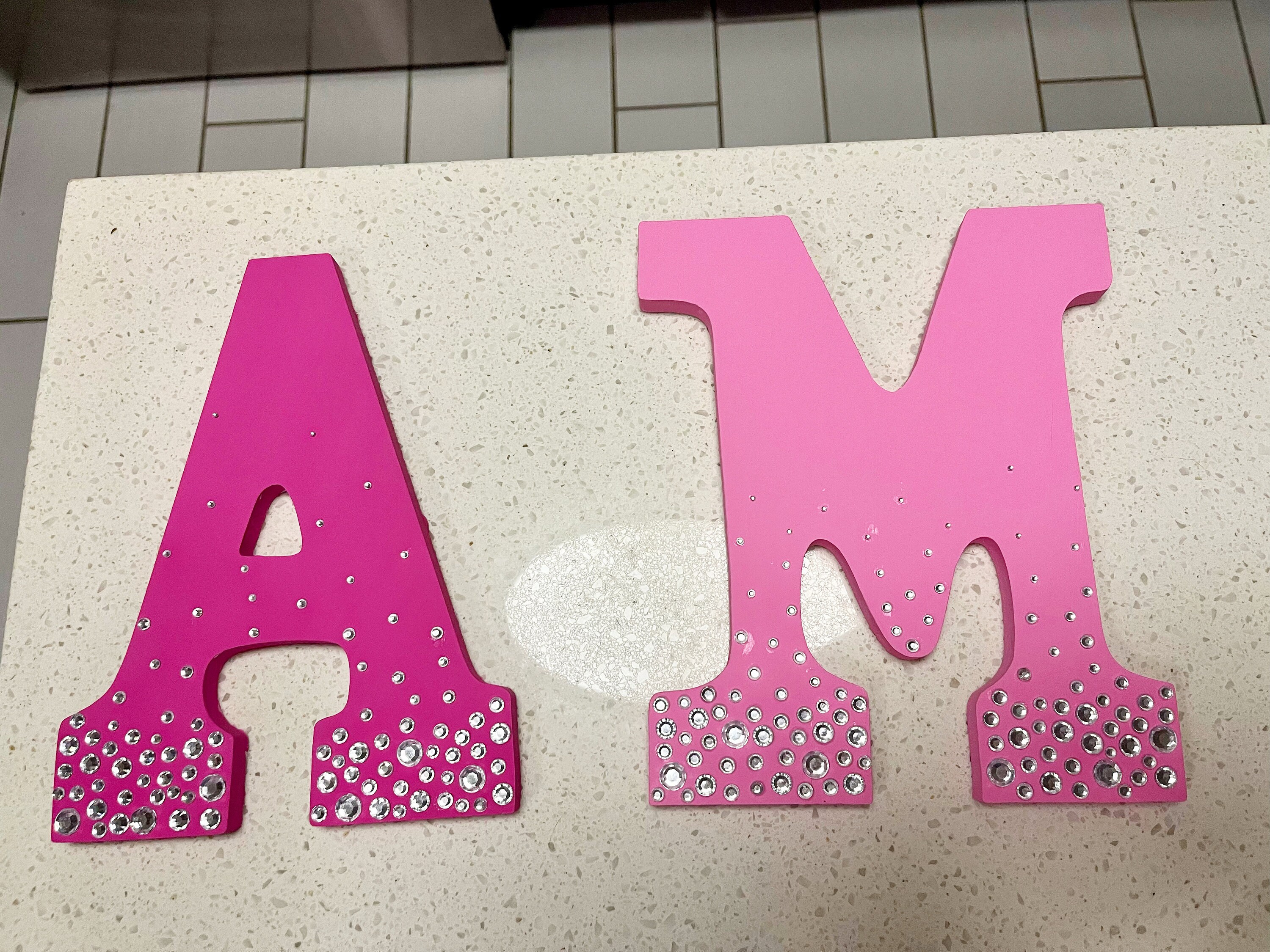 Barbie Theme Initial Letter Wall Decor Monogram - Etsy