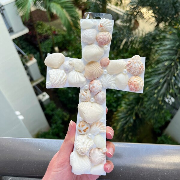 Seashell Cross - Etsy