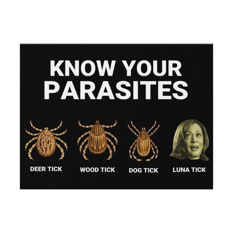 Kamala Harris Know Your Parasites Deer Tick Wood Tick Dog Tick Luna ...