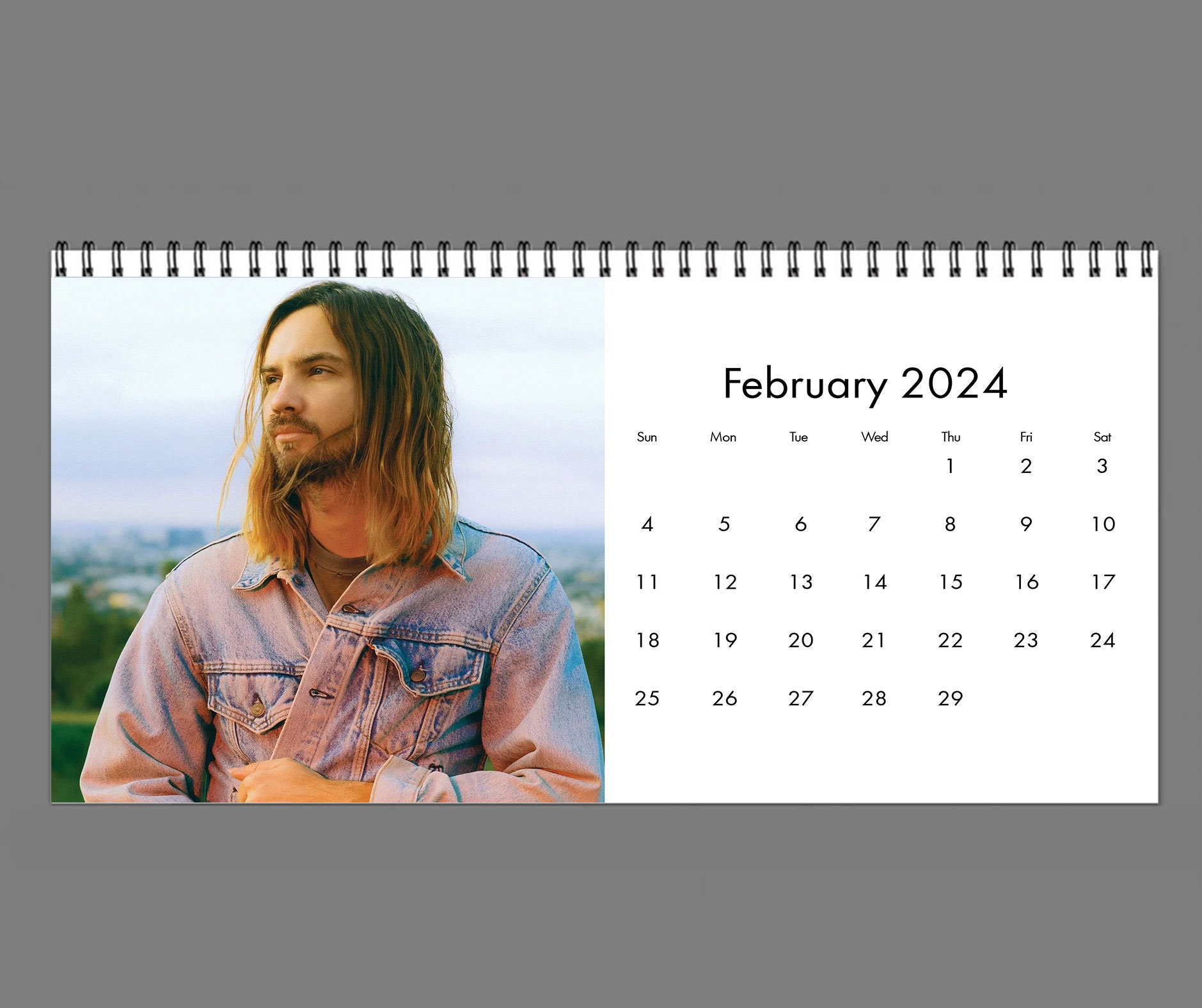2024 Kevin Parker Calendar, 2024 Desk Calendar, Celebrity Calendar sold ...