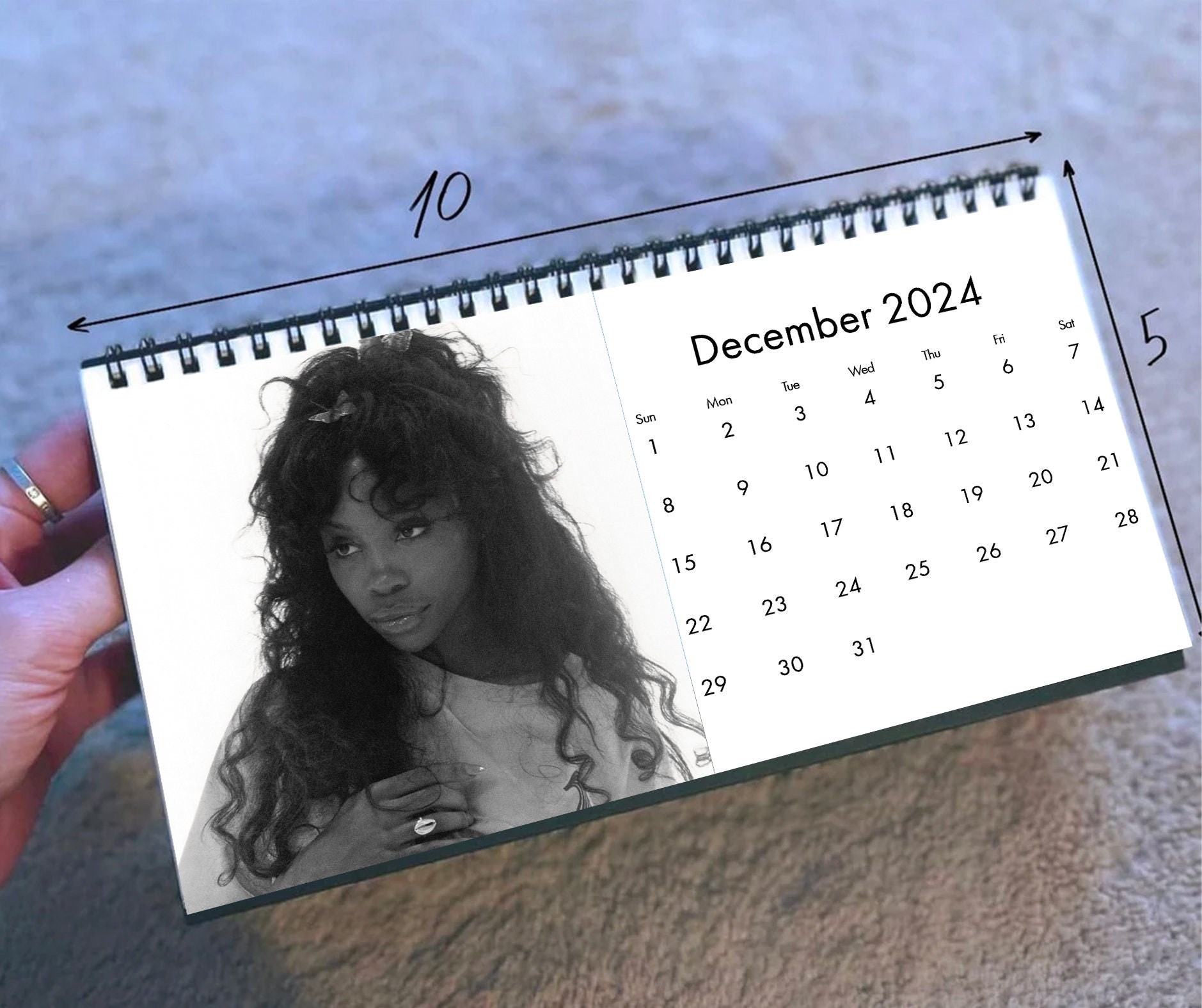2024 SZA Calendar, 2024 Desk Calendar, Celebrity Calendar sold by Tan ...