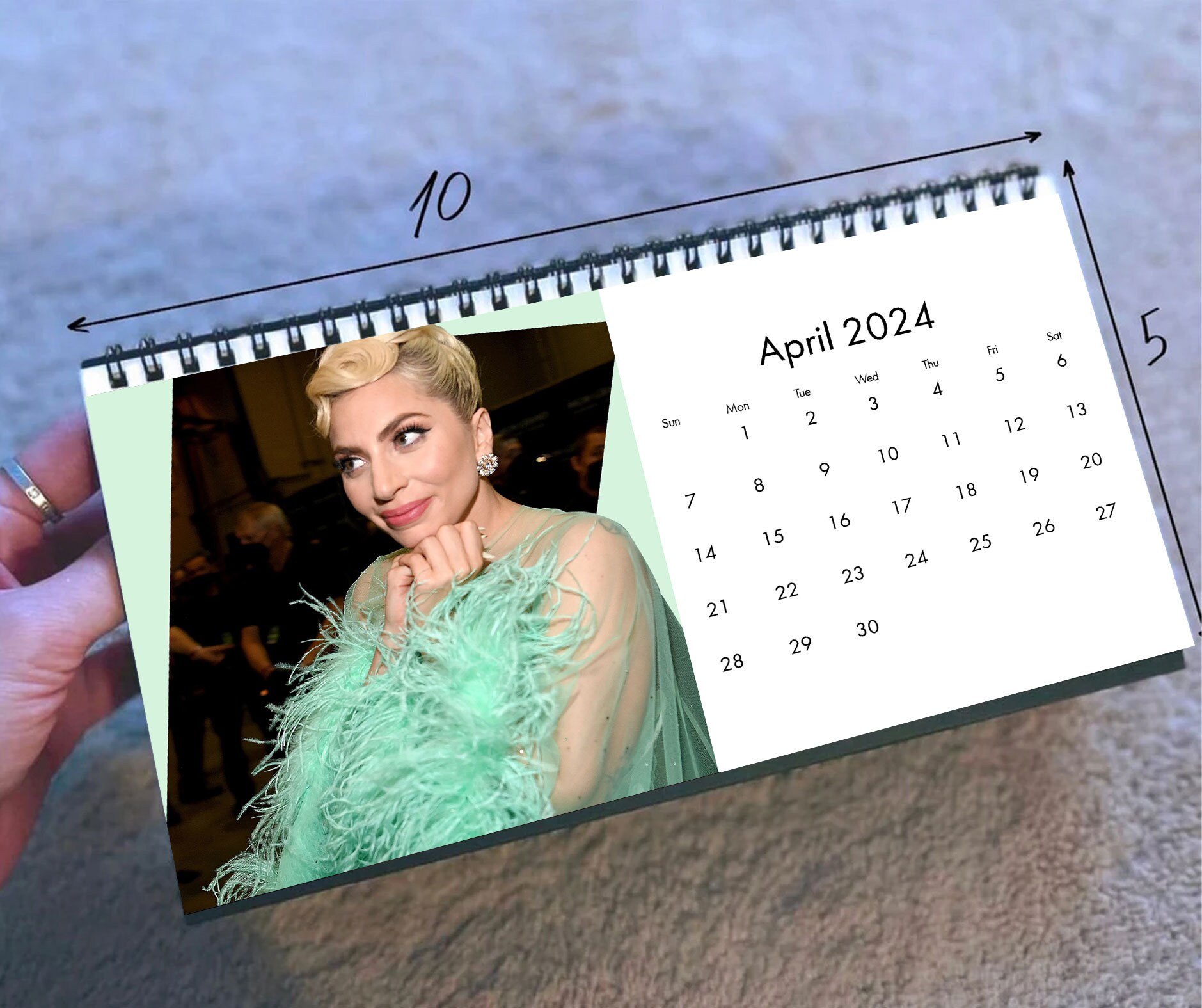 2024 Lady Gaga Calendar 2024 Desk Calendar Celebrity - Etsy Canada