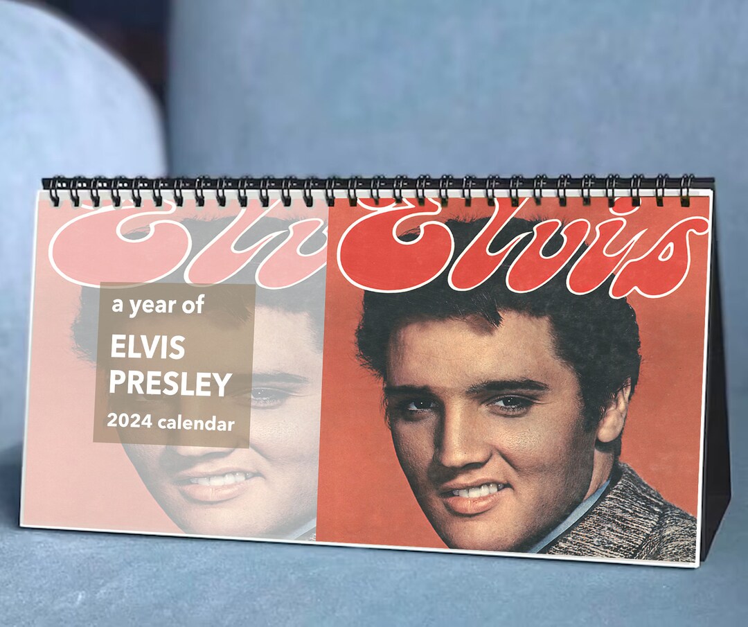 2024 Elvis Presley Calendar 2024 Desk Calendar Celebrity - Etsy Canada