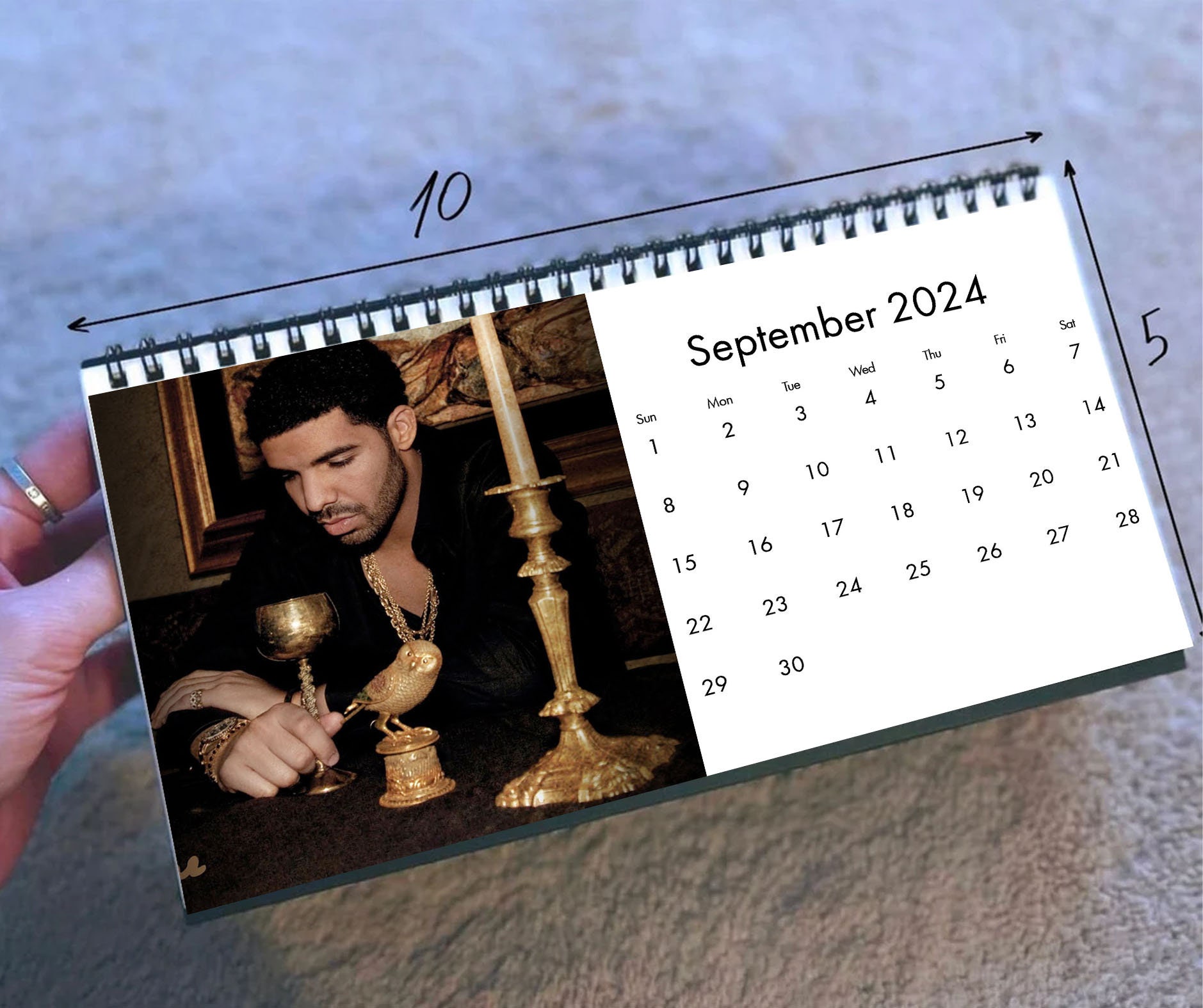 2024 Drake Calendar, 2024 Desk Calendar, Celebrity Calendar sold by Tan ...