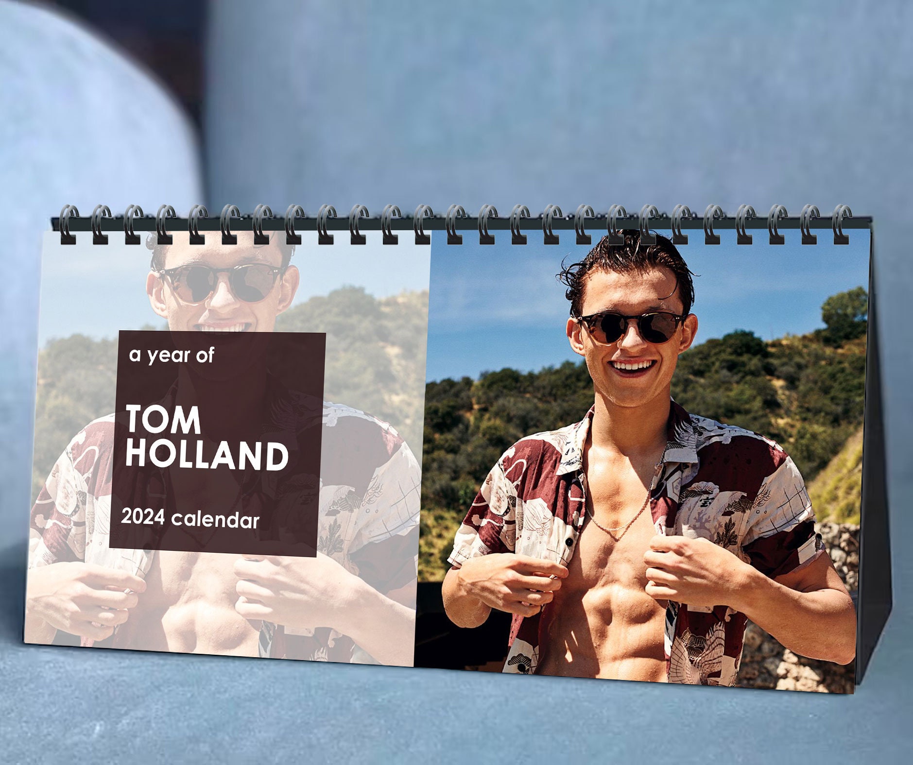 2024 Tom Holland Calendar, 2024 Desk Calendar, Celebrity Calendar sold ...