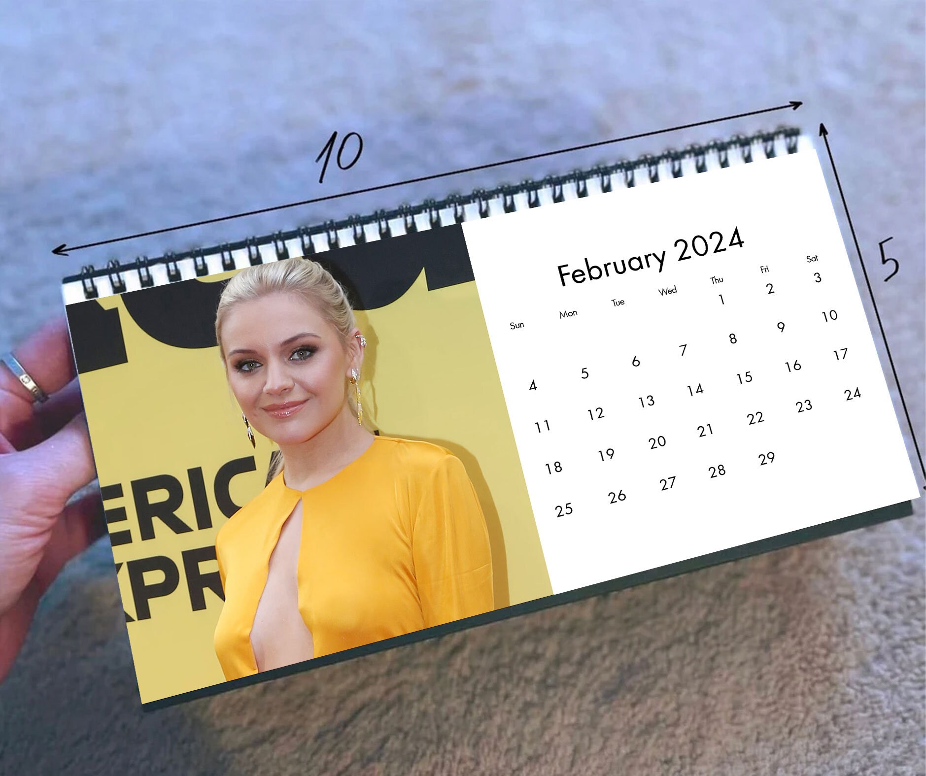 2024 Kelsea Ballerini Calendar, 2024 Desk Calendar, Celebrity Calendar ...