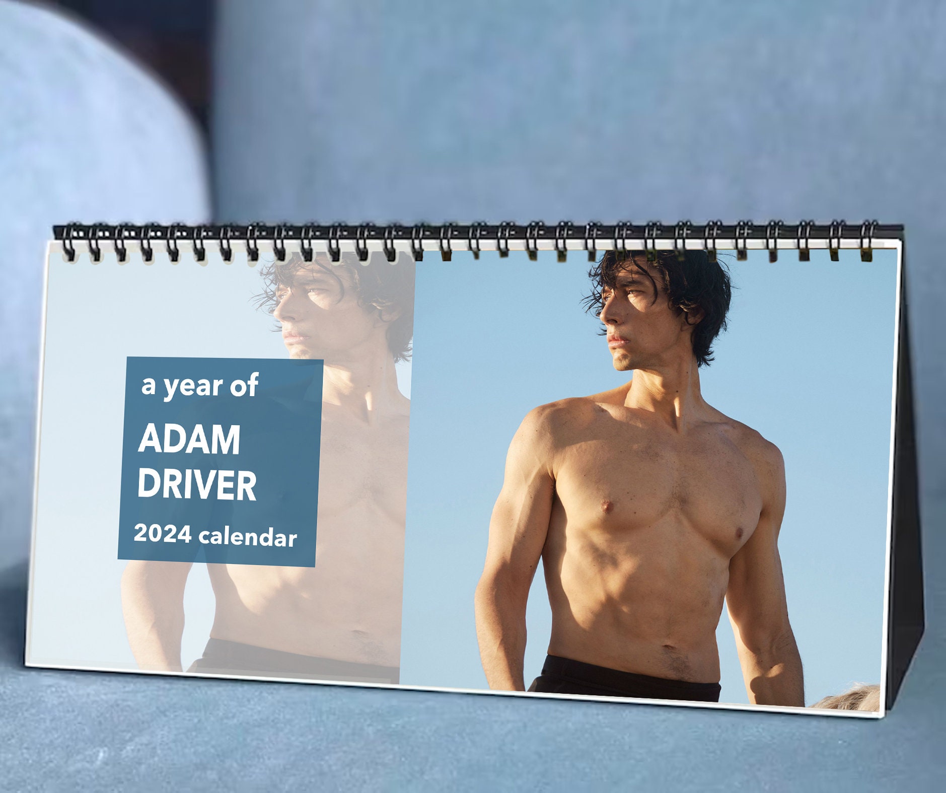 2024 Adam Driver Calendar, 2024 Desk Calendar, Celebrity Calendar sold ...