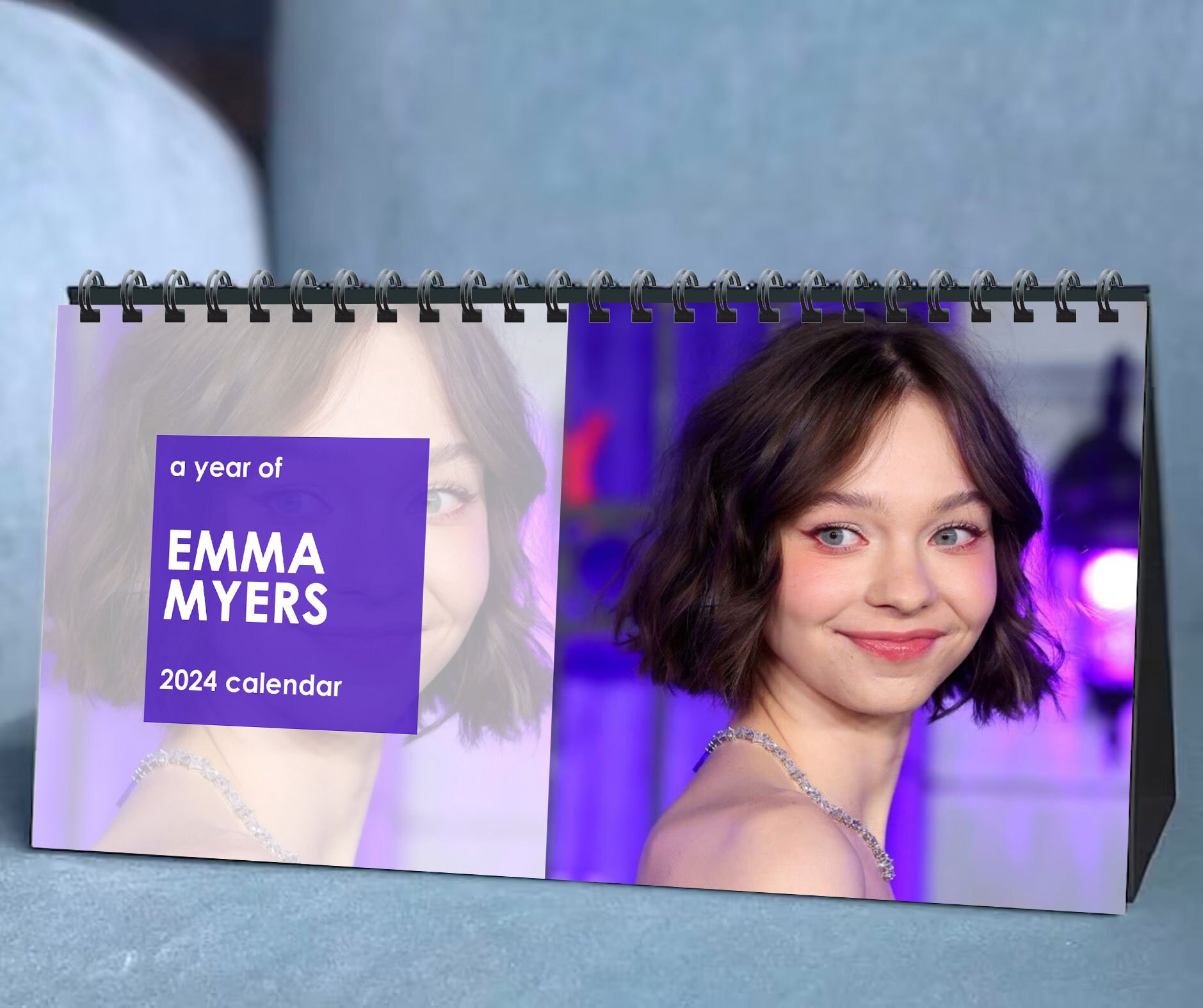 2024 Emma Myers Calendar, 2024 Desk Calendar, Celebrity Calendar sold ...