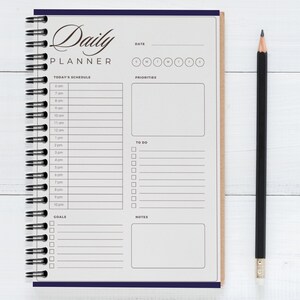 Daily Minimalist Planner, Instant Download, Daily Planner, Printable ...