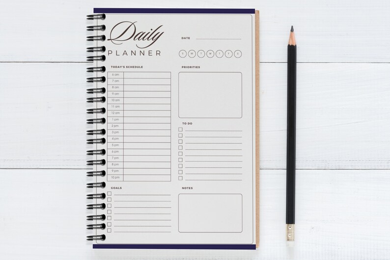 Daily Minimalist Planner, Instant Download, Daily Planner, Printable ...