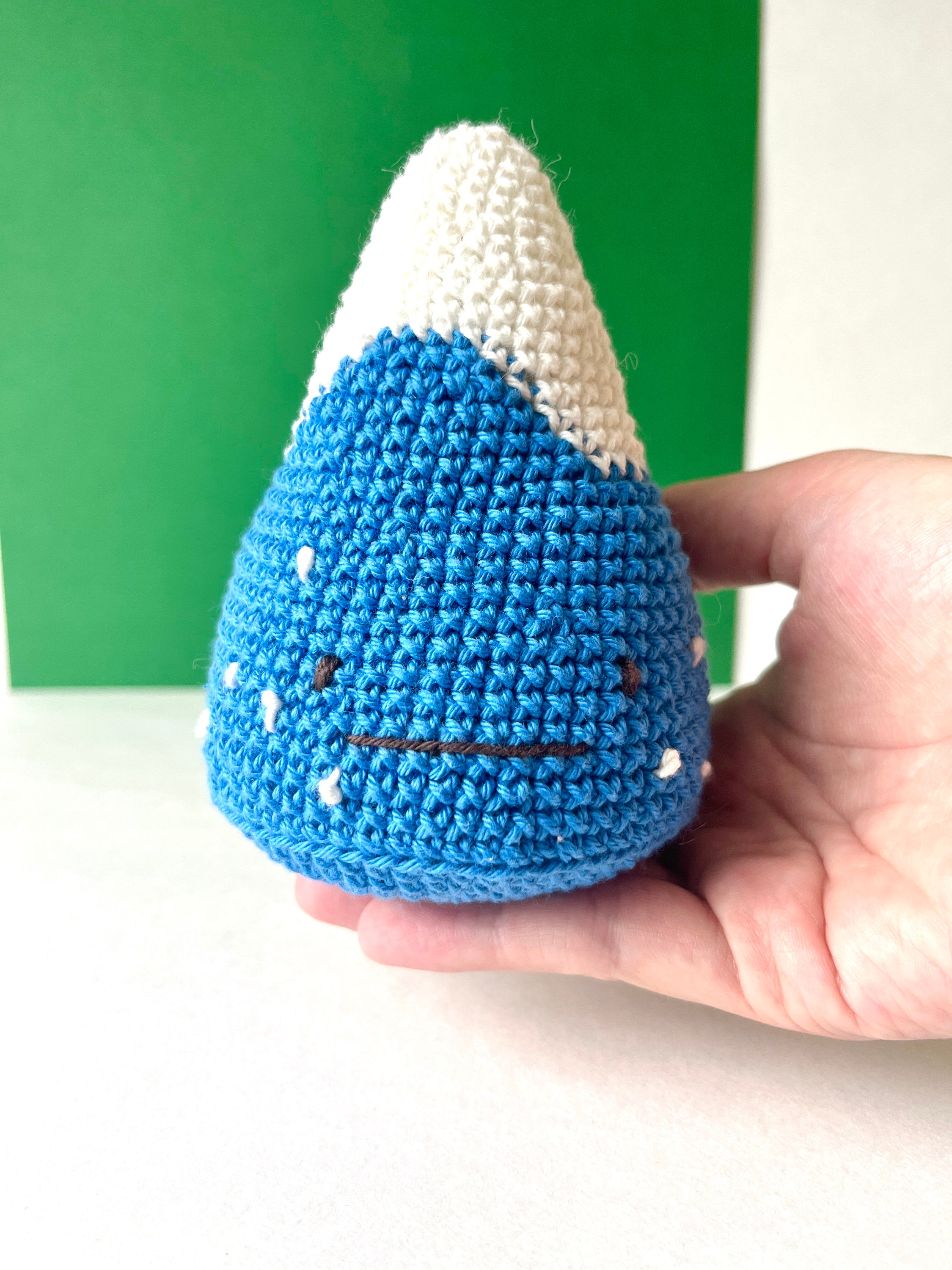 No-sew Kawaii Mountain and Hill Crochet Pattern, Amigurumi Bobble Plush ...