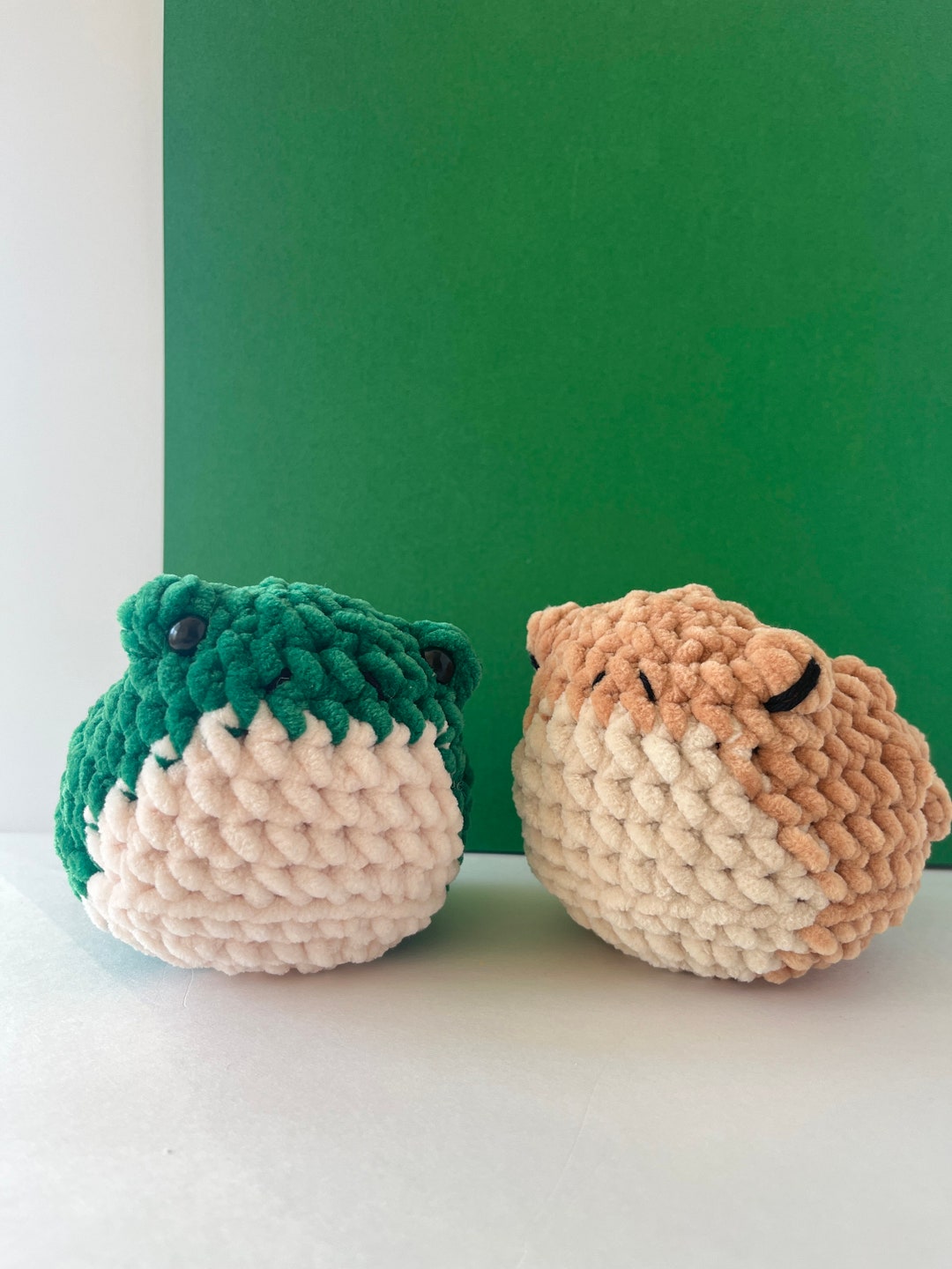 No-sew Crochet Frog and Toad Pattern, Amigurumi Amphibian, Crochet Cute ...