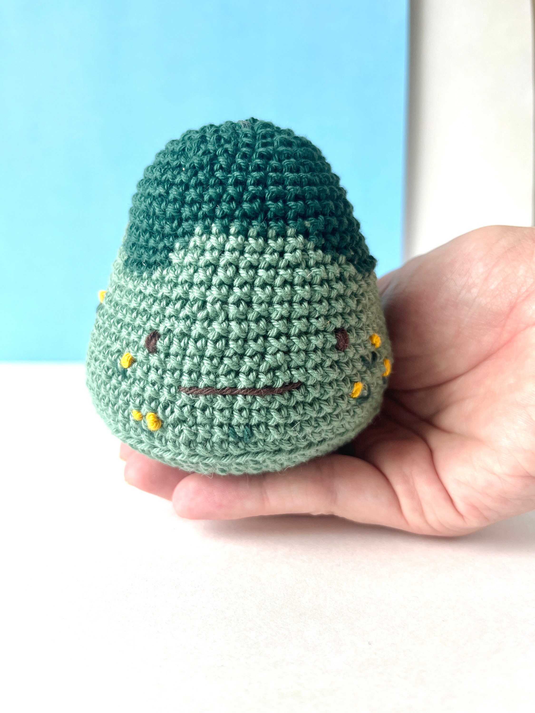 No-sew Kawaii Mountain and Hill Crochet Pattern, Amigurumi Bobble Plush ...