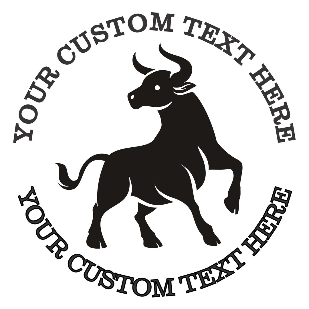 Taurus Zodiac Sign Custom Self Inking Rubber Stamp. Perfect When Used ...