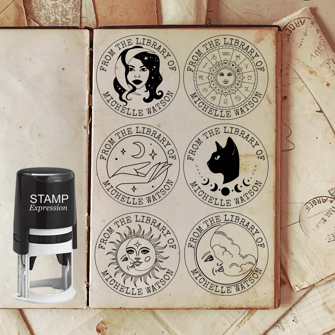 Celestial Mystical Personalized From the Library of Self Inking Book ...