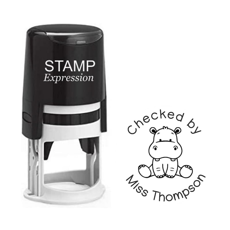 Hippo Stamp - Etsy