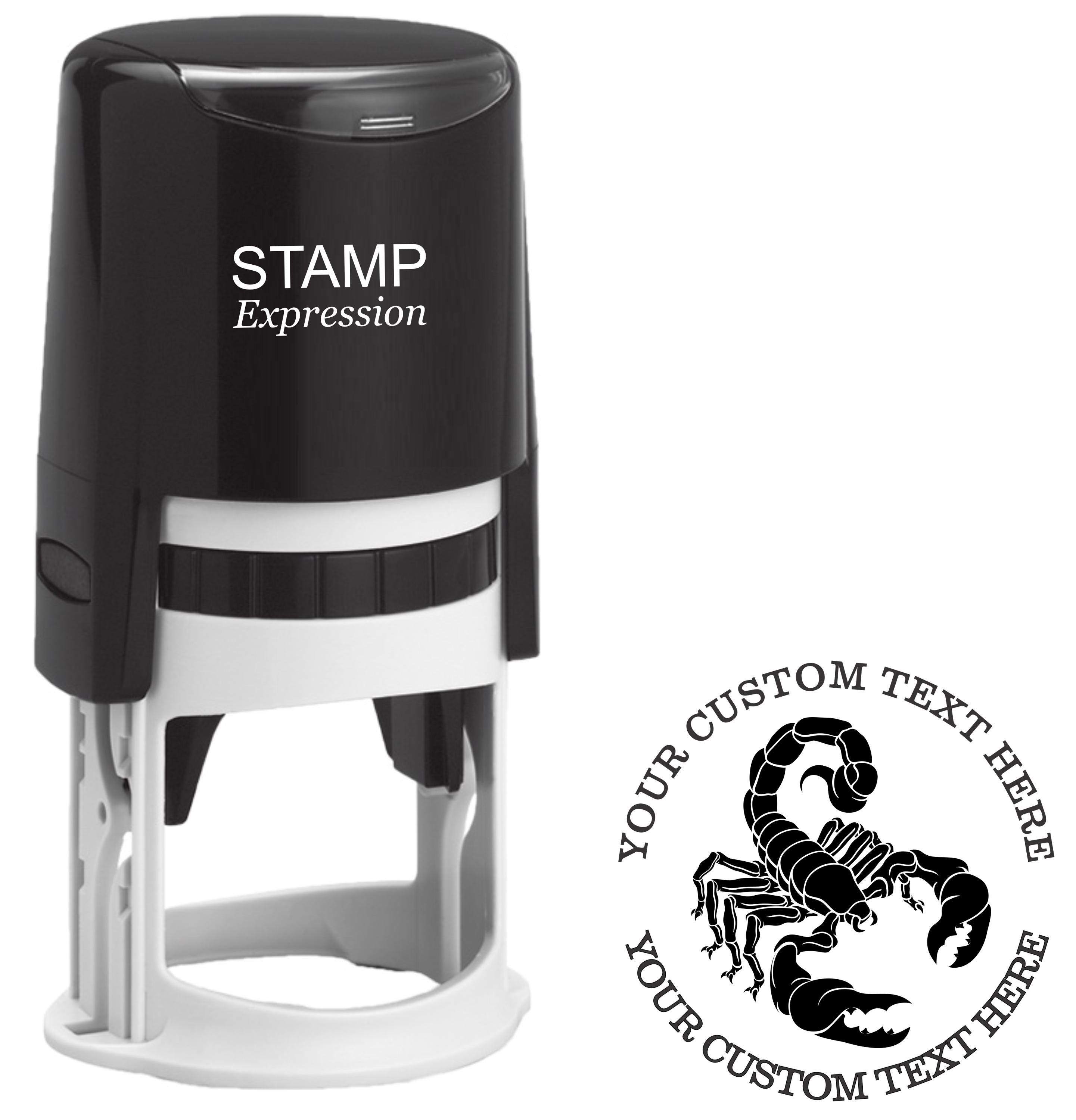 Scorpio Zodiac Sign Custom Self Inking Rubber Stamp. Perfect When Used ...