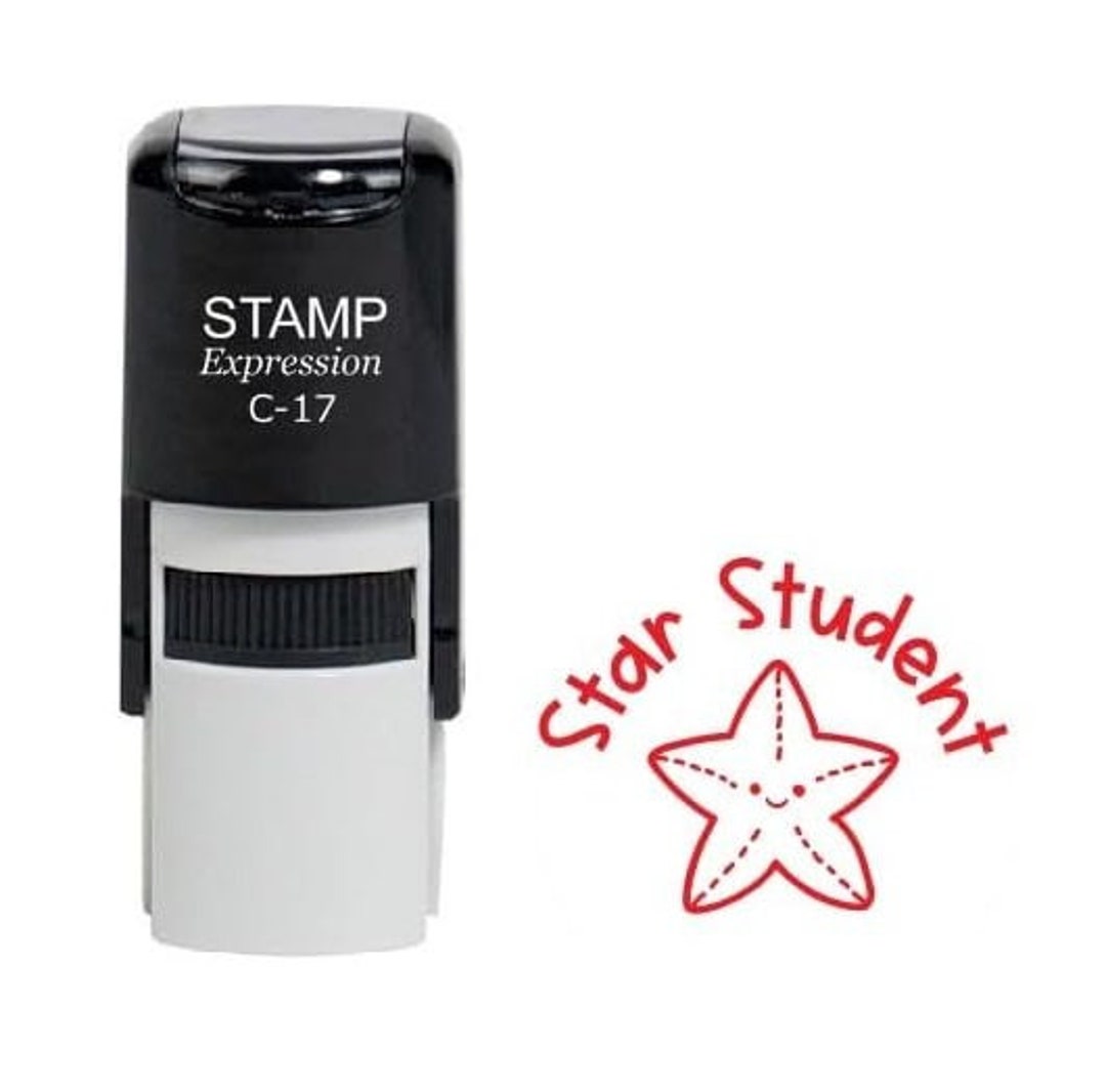 Star Student Round Teacher Stamp for Classroom - Etsy