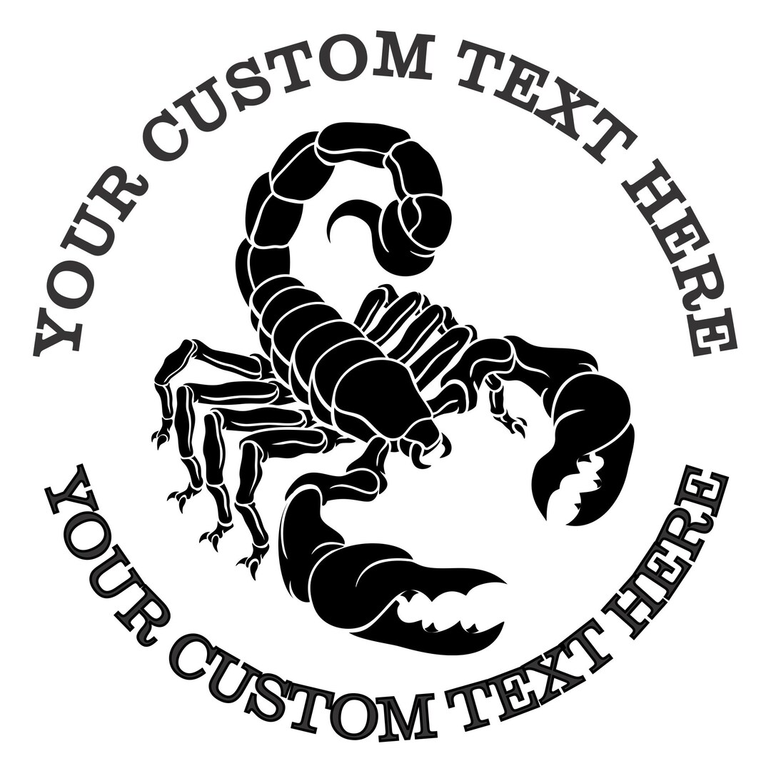 Scorpio Zodiac Sign Custom Self Inking Rubber Stamp. Perfect When Used ...