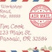 North Pole Santa Express Air Mail Christmas Stamp - Etsy