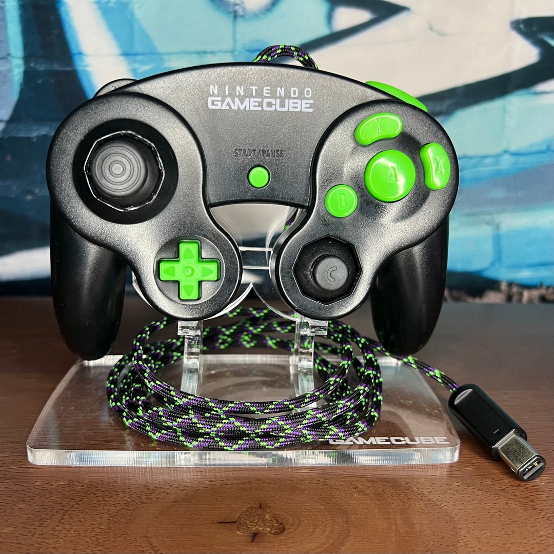Modded OEM Wired Jet Black Gamecube Controller cauldron - Etsy