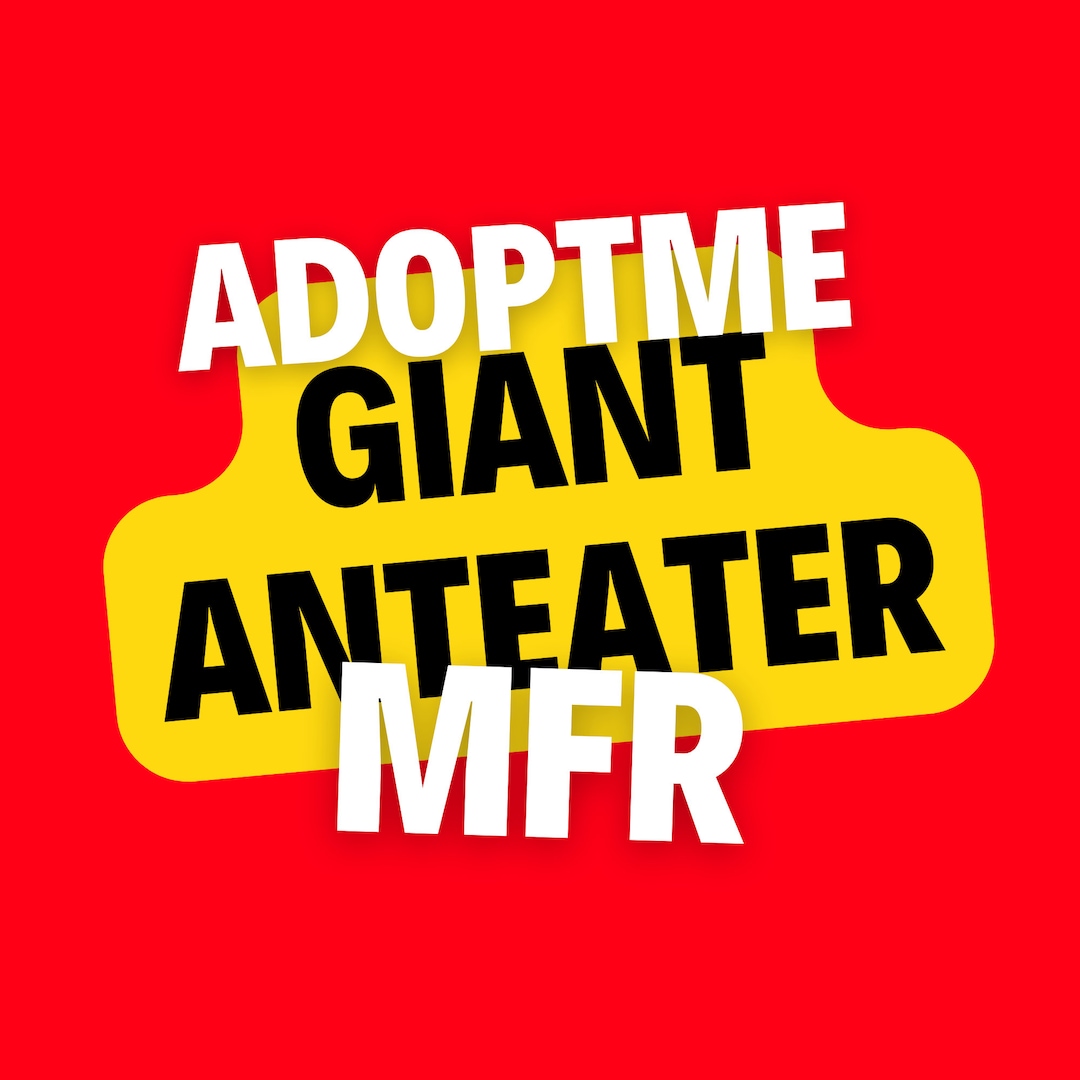 Giant Anteater Adopt Me Mega Neon Fly Ride - Etsy