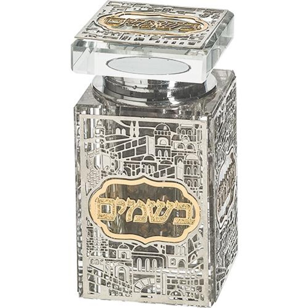 Crystal Besamim Holder With Gold Plaque - Etsy