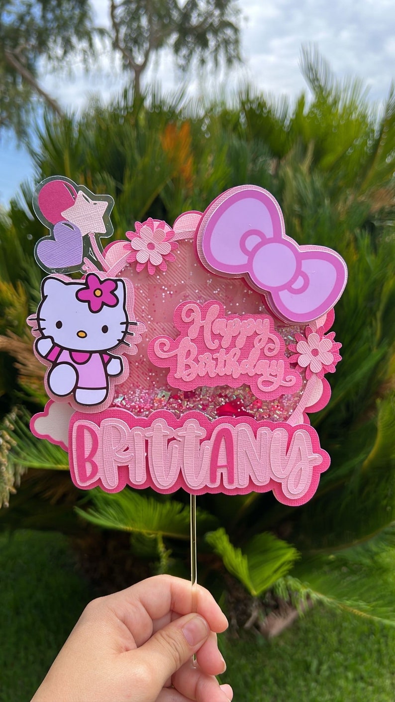 Hello Kitty Cake Topper - Etsy