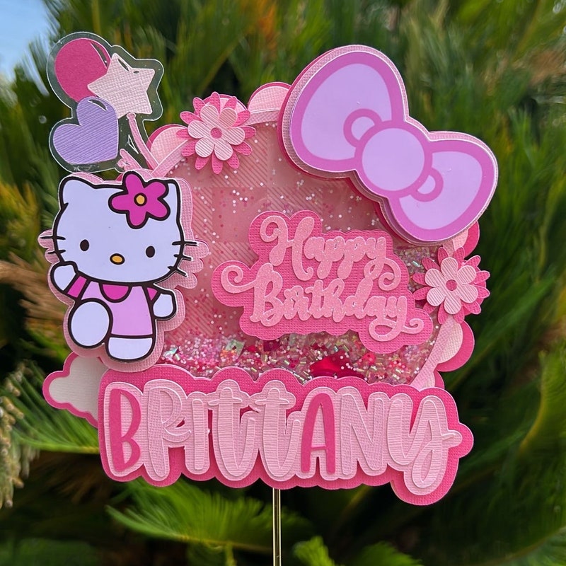 Helllo Kitty Cake Topper - Etsy