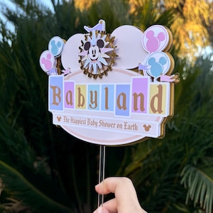 Babyland Cake Topper, Baby Shower, Magical , Cake Topper - Etsy