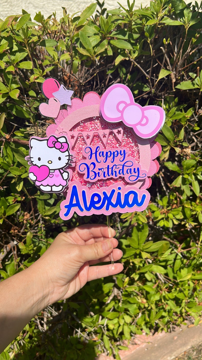Hello Kitty Cake Topper - Etsy