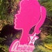 Doll Head Pink Cake Topper - Etsy