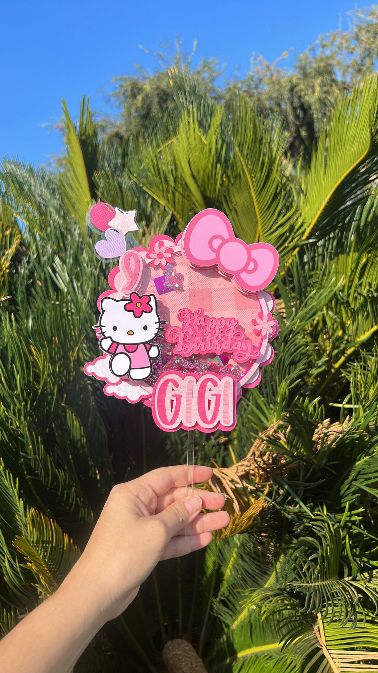 Hello Kitty Cake Topper - Etsy