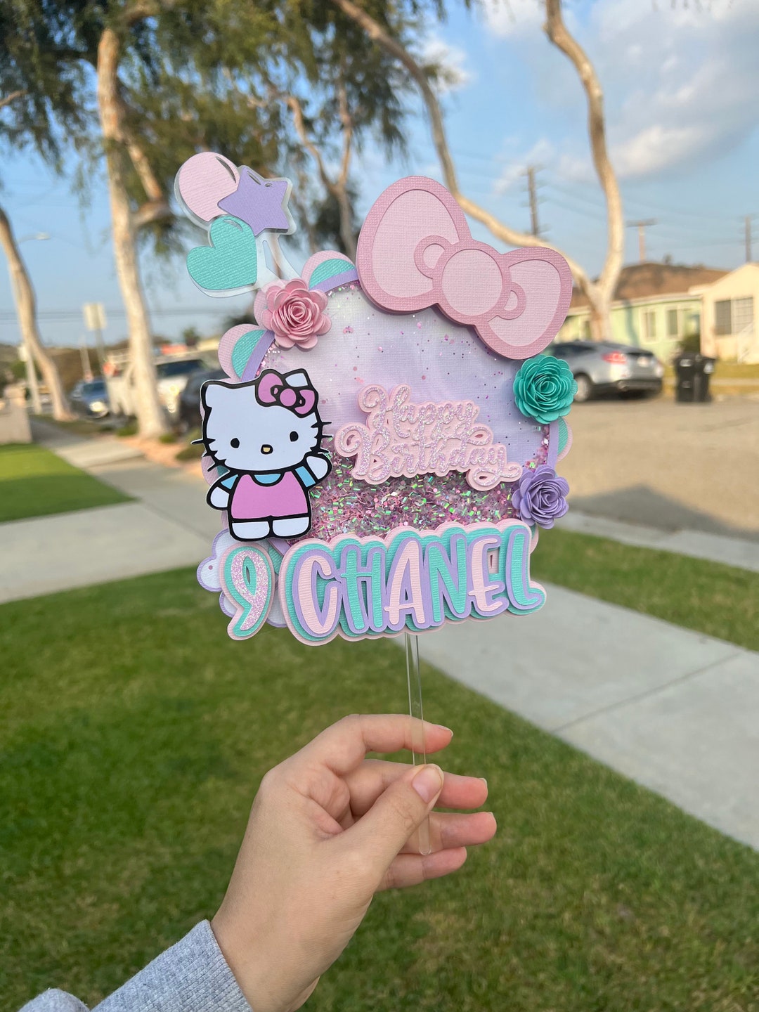 Pastel Hello Kitty Topper - Etsy